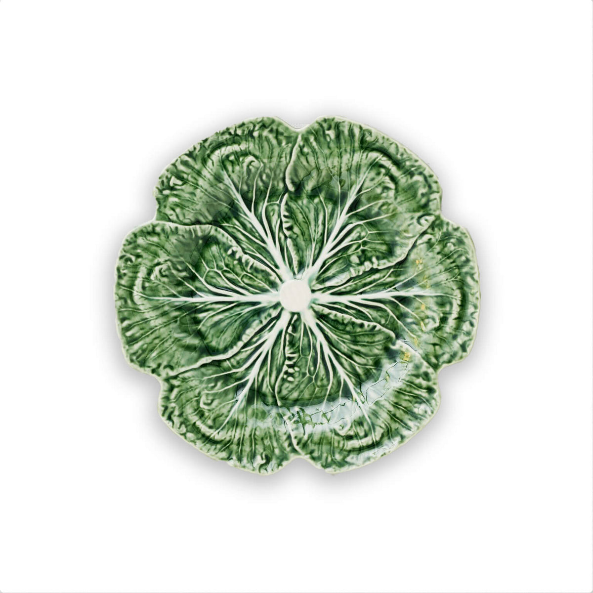 Green Cabbage Leaf Charger Plate – plateandpeonie